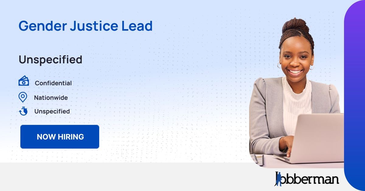 Gender Justice Lead at ReliefWeb | Jobberman