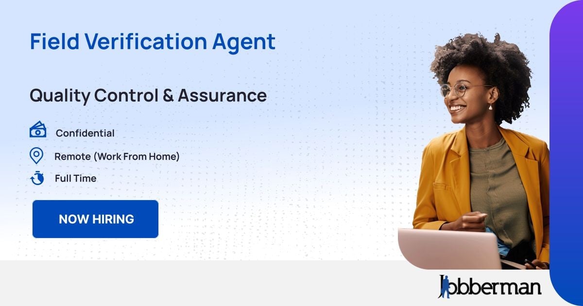 Field Verification Agent at VerifyMe | Jobberman