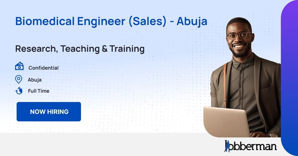 Biomedical Engineer (Sales) - Abuja at Sigma Consulting Group | Jobberman