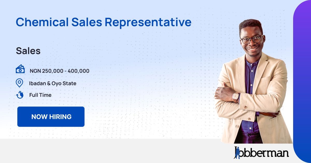 Chemical Sales Representative at FactBase Consulting Limited | Jobberman