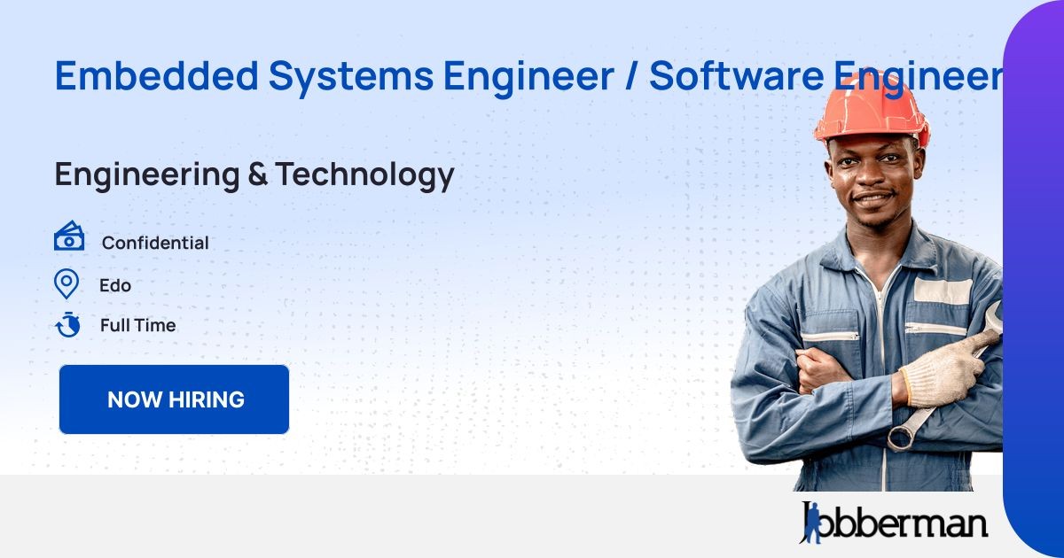 Embedded Systems Engineer / Software Engineer at KiteGen Energy Nigeria ...