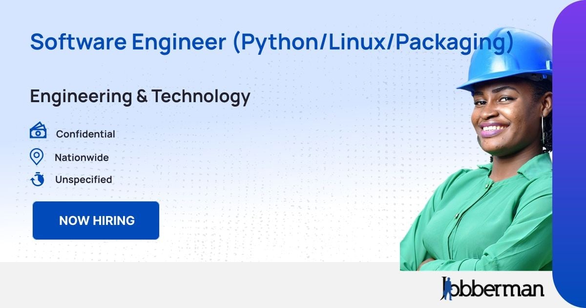 Software Engineer (Python/Linux/Packaging) at Jobgether | Jobberman