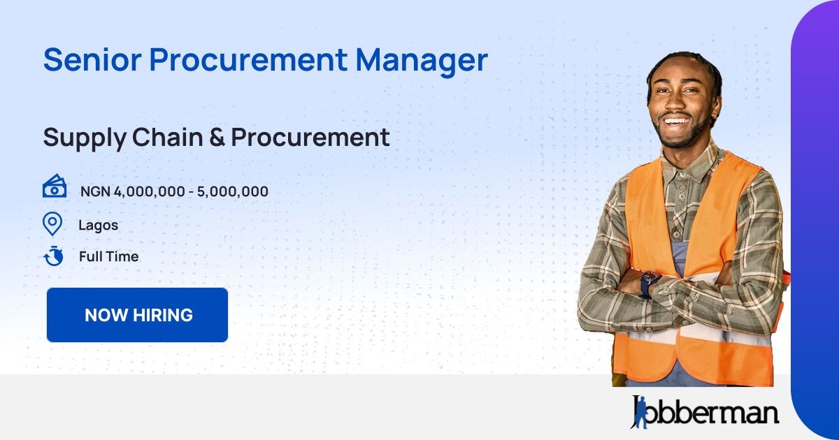 Senior Procurement Manager at Maurice Xandra Solutions | Jobberman