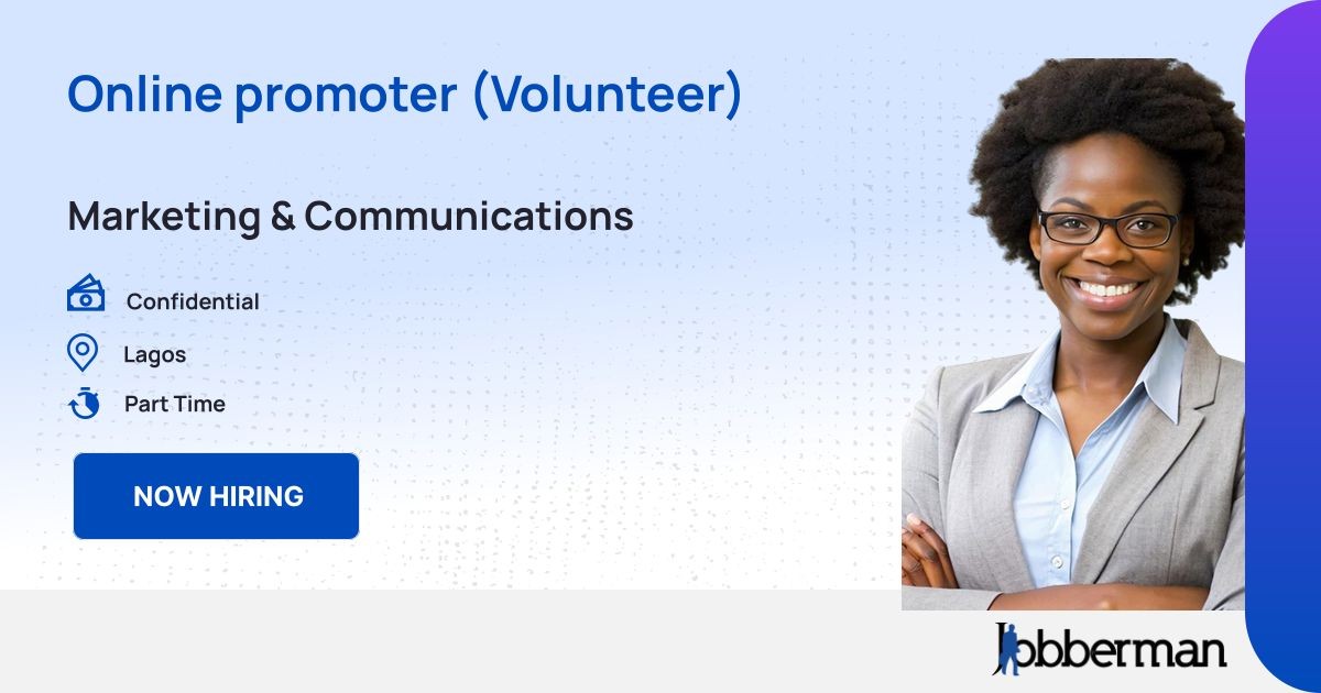 Online promoter (Volunteer) at Digi-Anglophone Academy | Jobberman