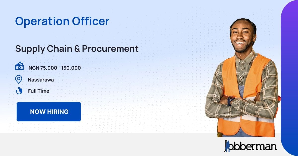 Operation Officer at TYONEX NIGERIA LIMITED | Jobberman