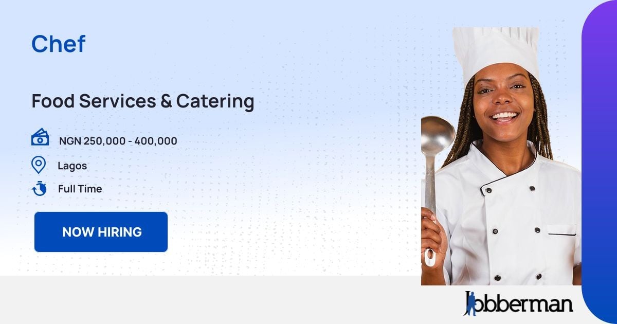 Chef at RNP Services | Jobberman