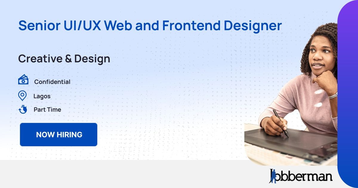 Senior UI/UX Web and Frontend Designer at goghr | Jobberman