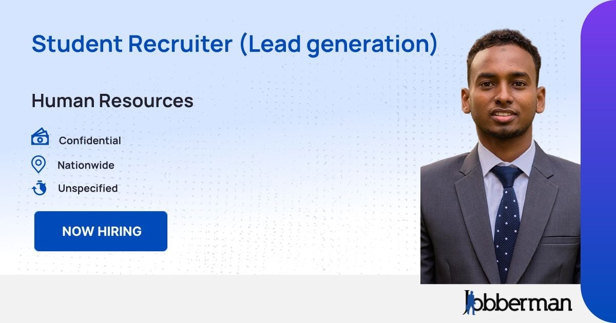 Student Recruiter (Lead generation) at UK Assist | Jobberman