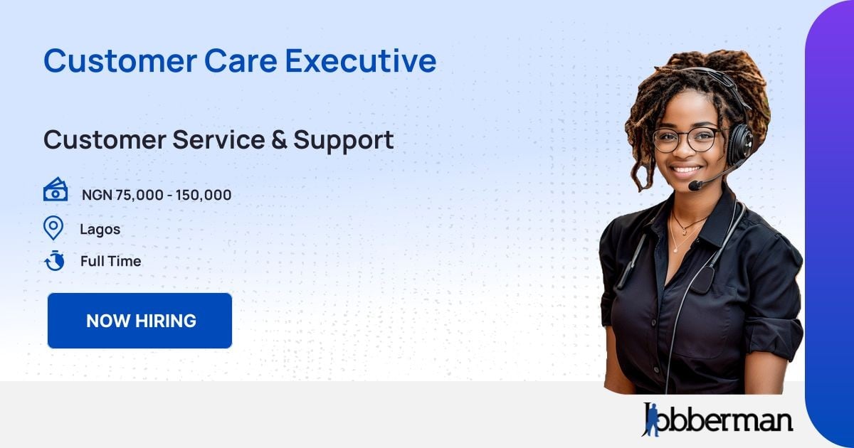 Customer Care Executive at Tecpoint Global Solutions Limited | Jobberman