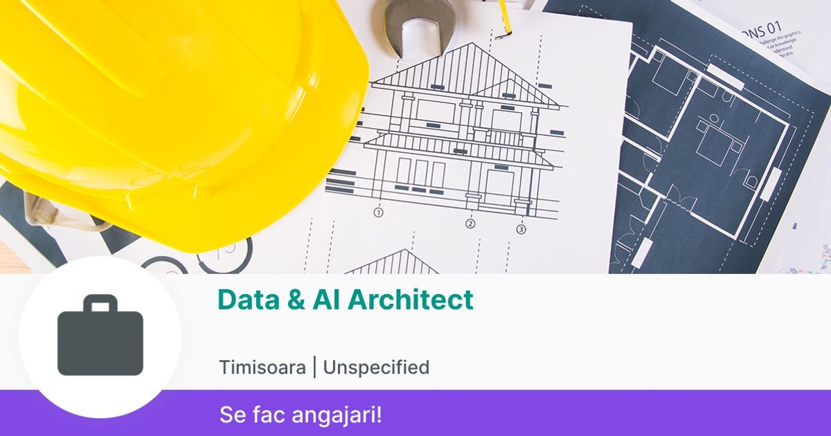 Data & AI Architect in Timisoara la Publicis Sapient | Jobradar24
