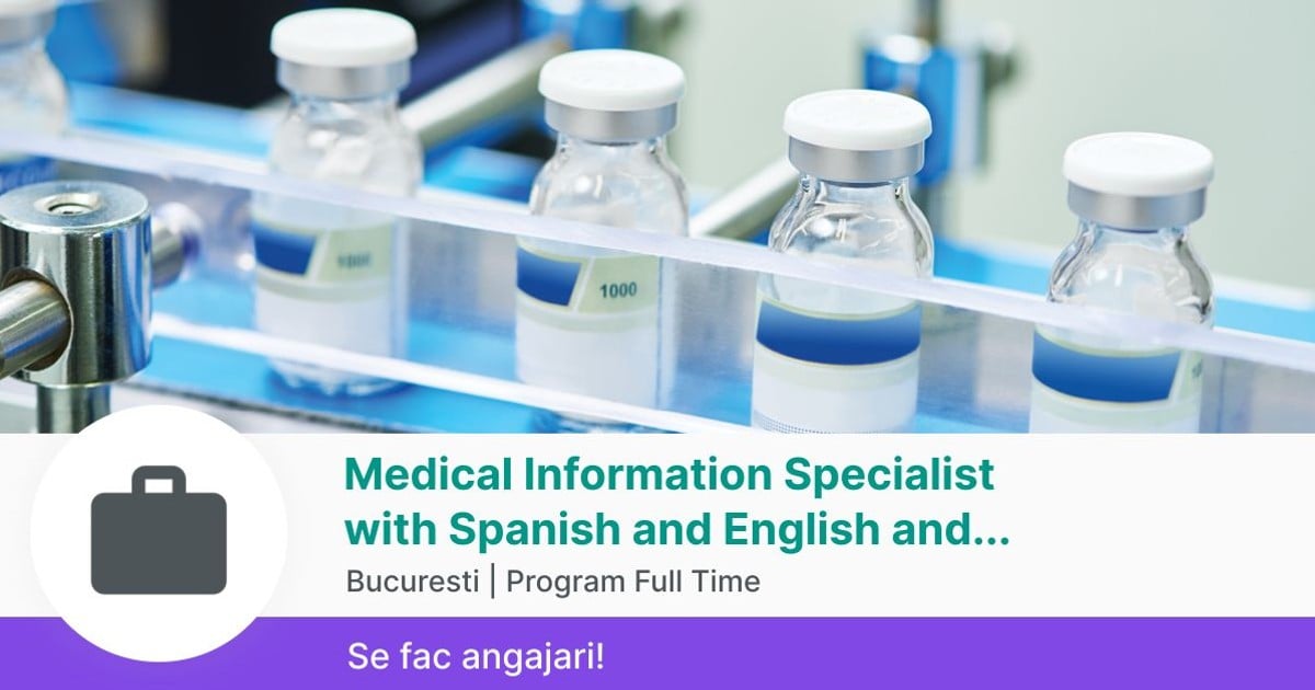 Medical Information Specialist with Spanish and English and additional ...