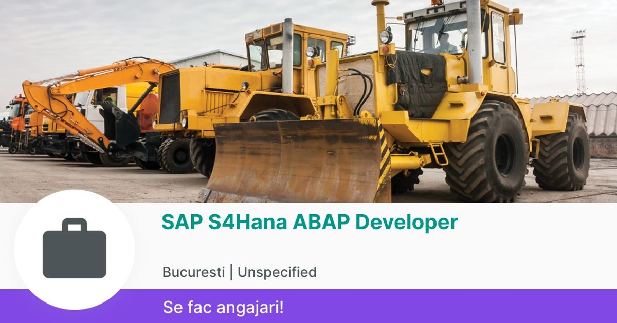 SAP S4Hana ABAP Developer in Bucuresti la Wipro Romania | Jobradar24