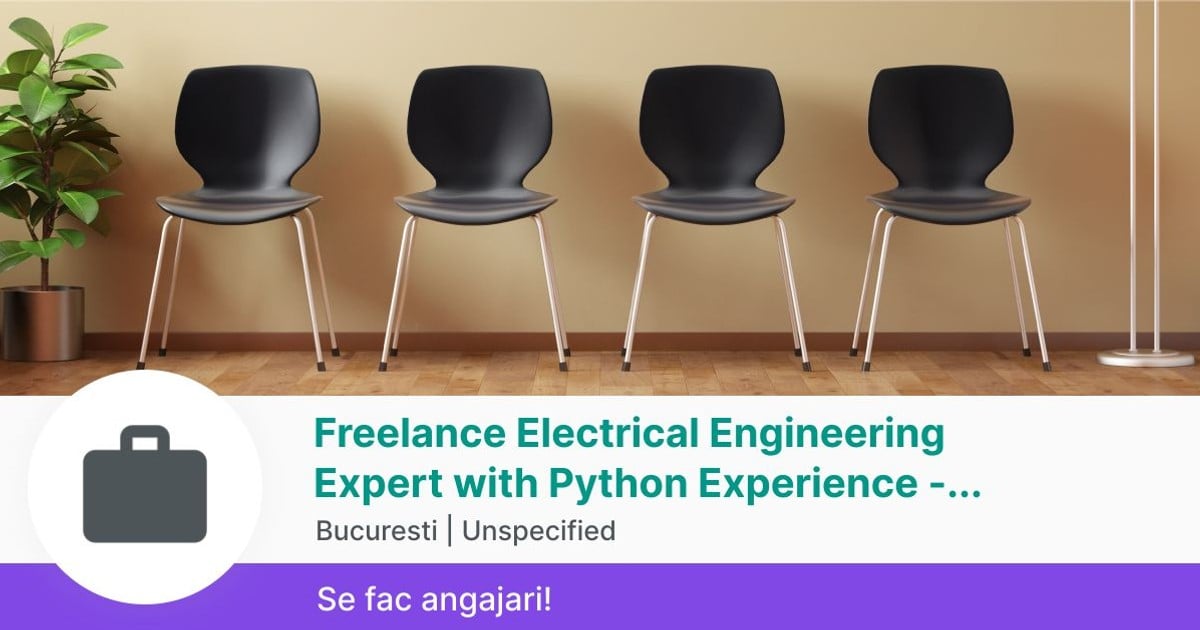 Freelance Electrical Engineering Expert with Python Experience - AI ...