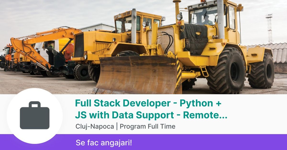 Full Stack Developer - Python + JS with Data Support - Remote Work in ...