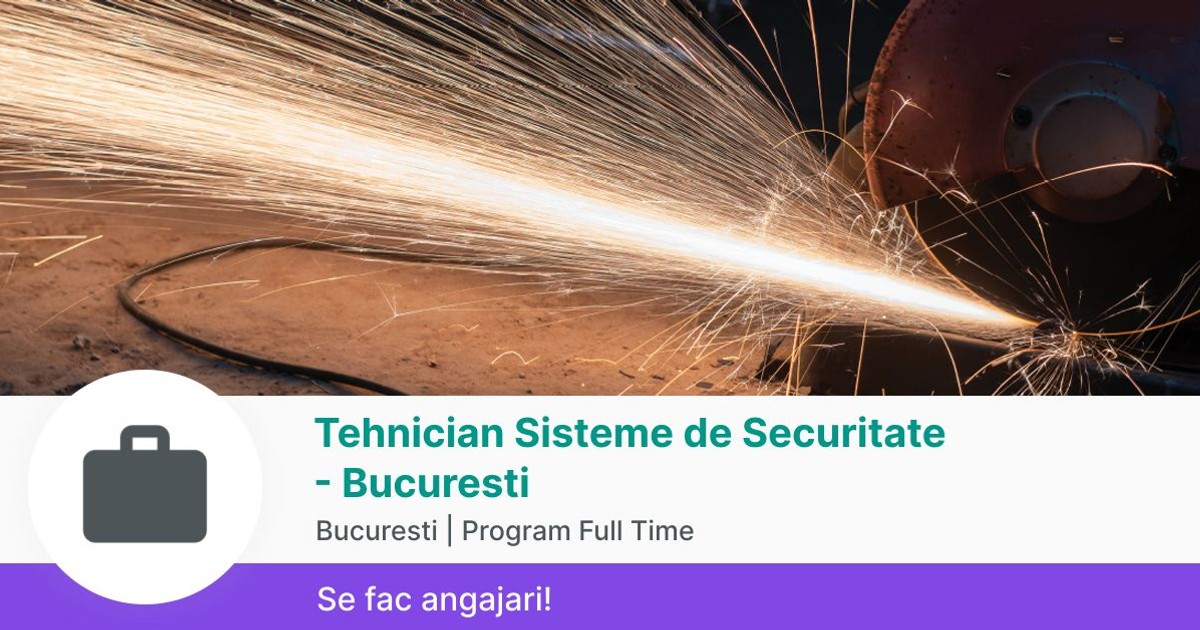 Tehnician Sisteme de Securitate - Bucuresti in Bucuresti la RANDSTAD ROMANIA | Jobradar24