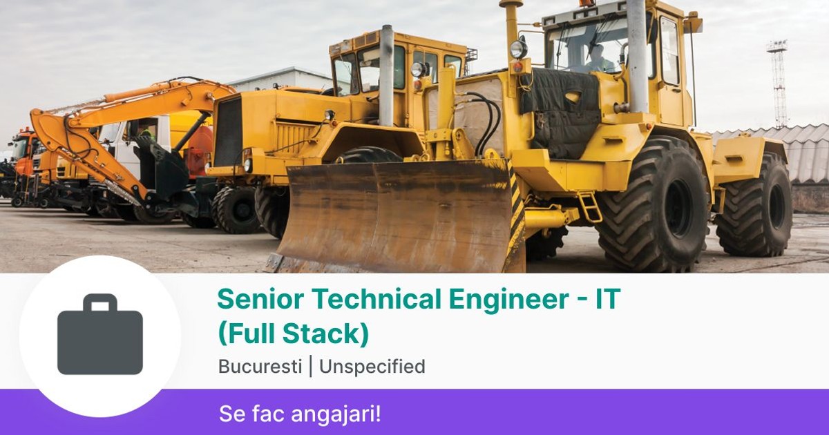 Senior Technical Engineer - IT (Full Stack) in Bucuresti la flydubai ...