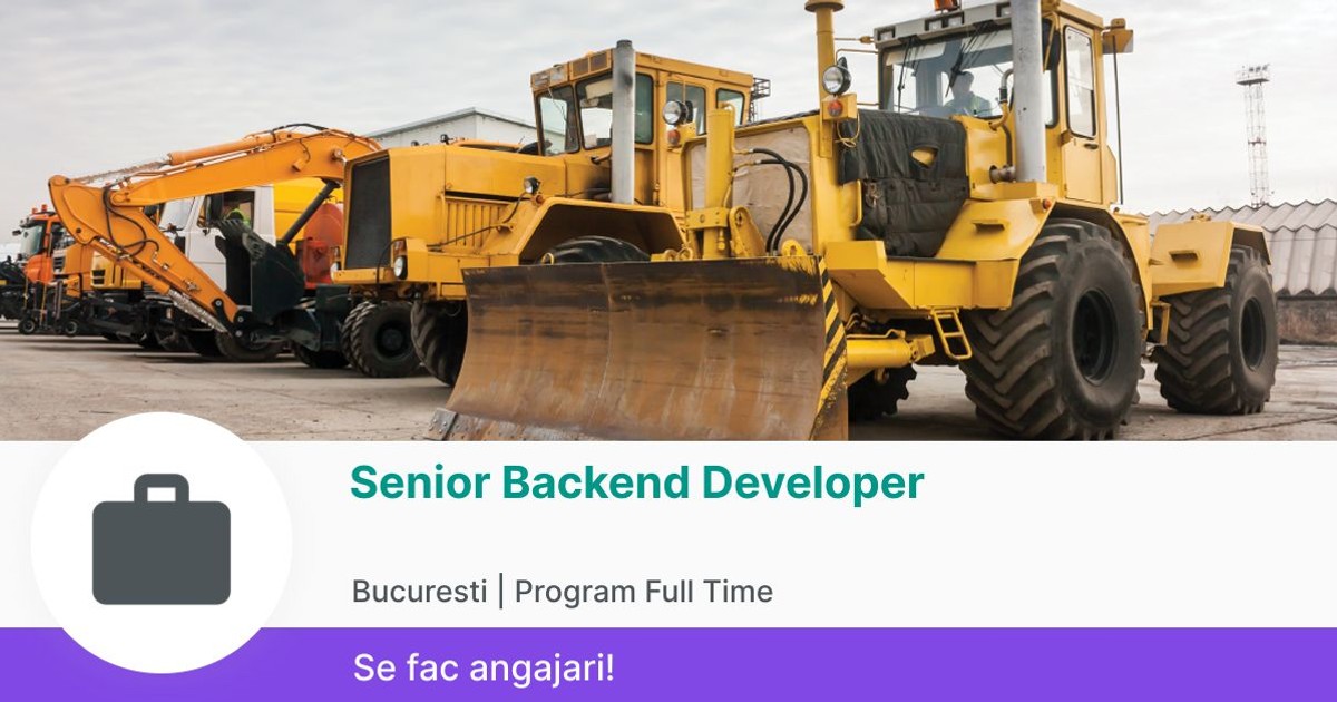 Senior Backend Developer in Bucuresti la Undelucram.ro | Jobradar24