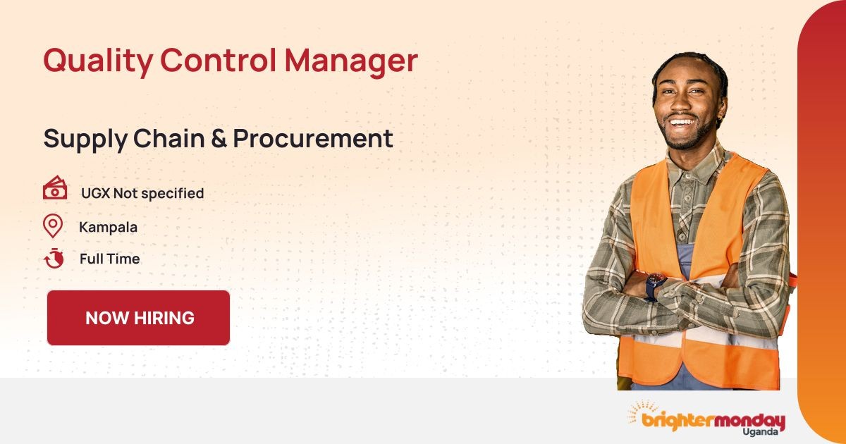 Quality Control Manager at Cadam Enterprises Ltd | BrighterMonday