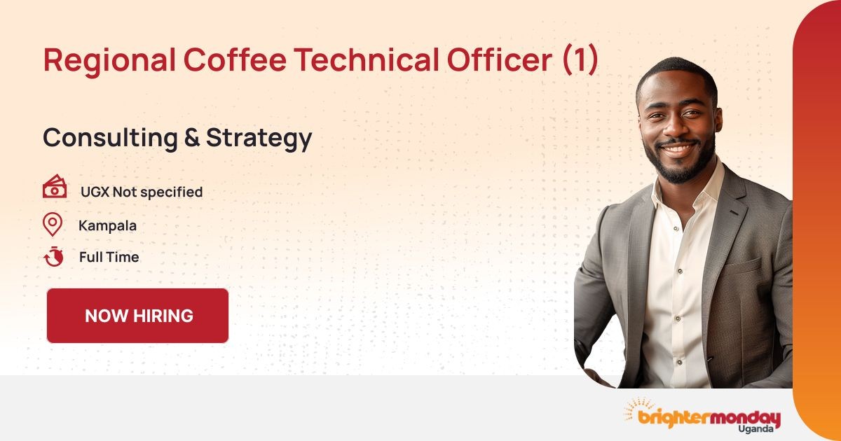 Regional Coffee Technical Officer (1) at Uganda Coffee Development Authority | BrighterMonday