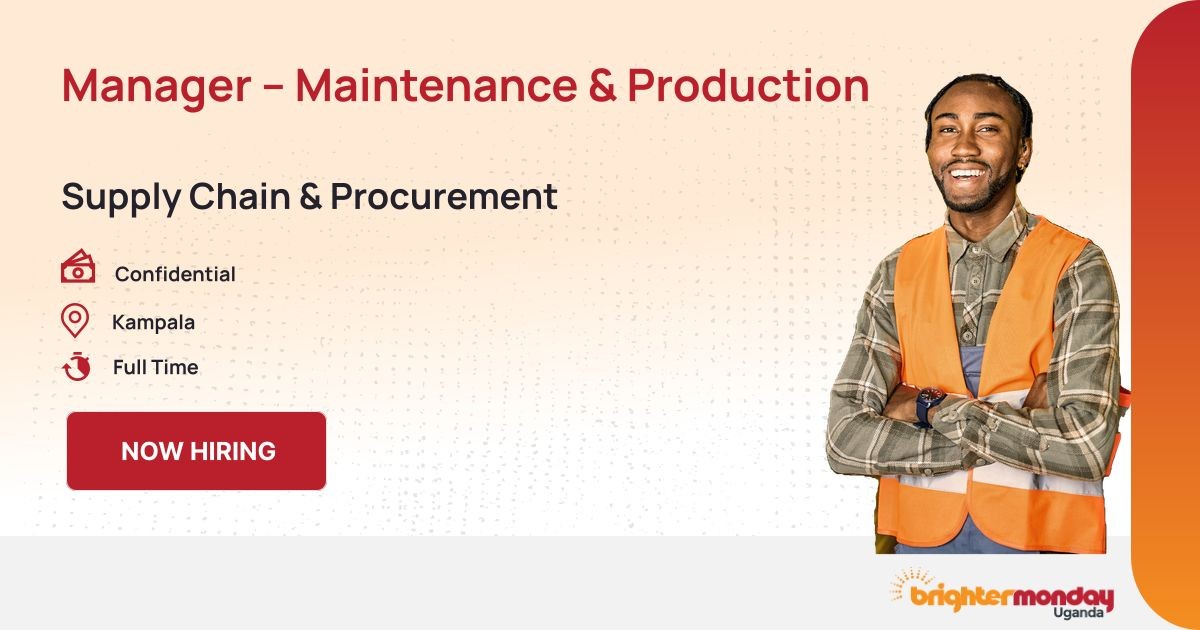 Manager – Maintenance & Production at Bringing Being into Business (BBB ...