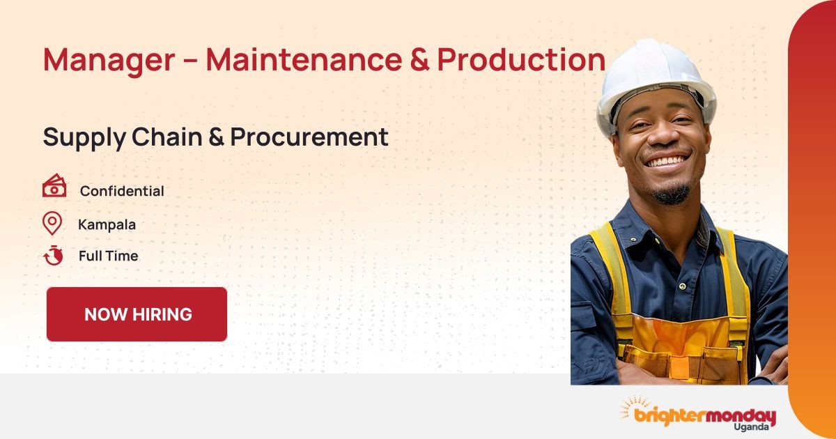 Manager – Maintenance & Production at Bringing Being into Business (BBB ...